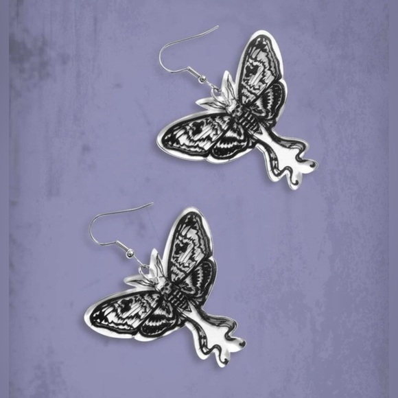 Jewelry | Death Moth Dark Butterfly Hannibal Skeleton Skull Mothra ...